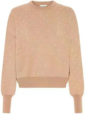 Rabanne Crystal-embellished Wool Jumper