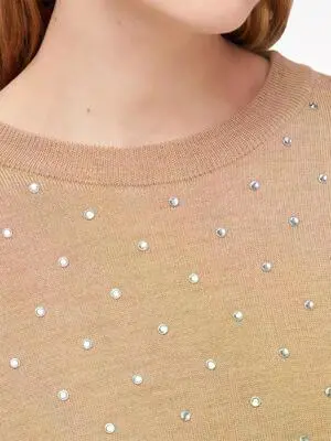 Rabanne Crystal-embellished Wool Jumper
