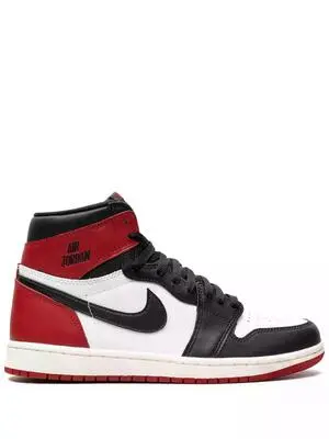 JORDAN Air 1 High OG Black Toe Reimagined Sneakers Red
