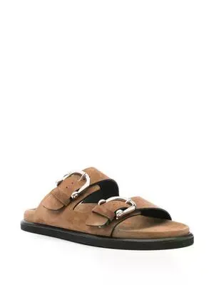 P.a.r.o.s.h Suede Flat Sandals