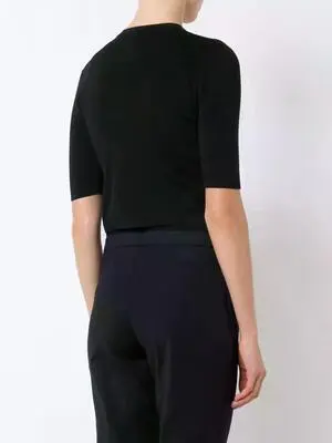 Akris Cropped Round-neck Cardigan