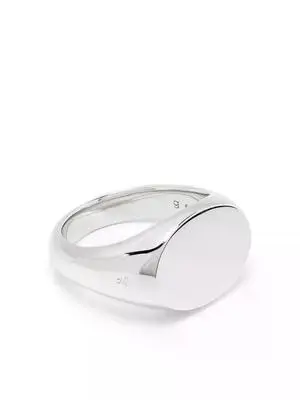 Tom Wood Ivy Polished-finish Signet Ring - Silver