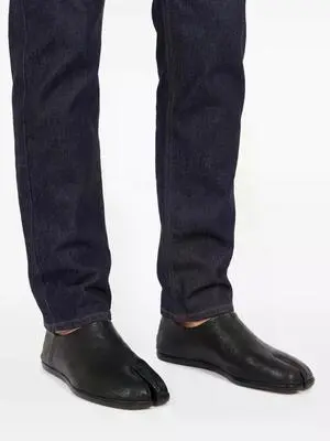 MAISON MARGIELA Tabi Leather Babouche Shoes - Black