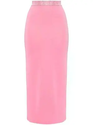 David Koma Crystal-embellished Midi Skirt