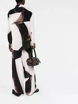 Alexander McQueen Printed High-waist Trousers