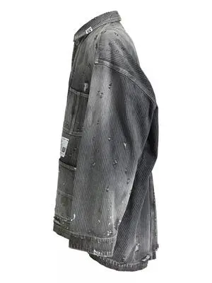 Mihara Yasuhiro Denim Shirt Jacket - Black