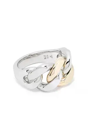 Tom Wood Dean Duo Ring - Silver