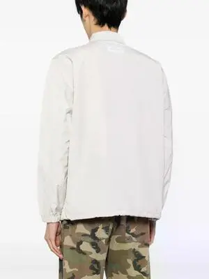AAPE BY *A BATHING APE Logo-patch Long-sleeved Jacket - Grey