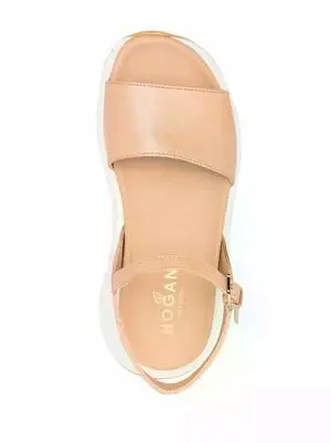 Hogan 60mm Open-toe Leather Sandals