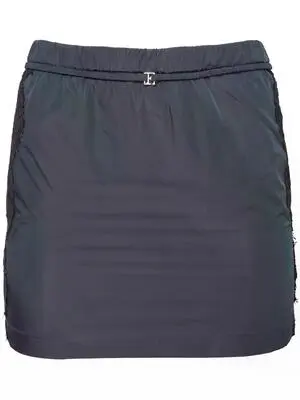 FLEUR DU MAL Floral Lace Mini Skirt