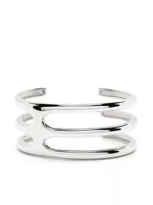 Tom Wood Cage Double Cuff Bracelet - Silver
