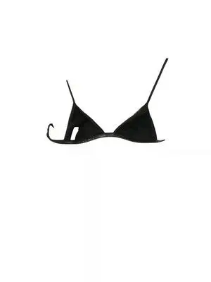 FLEUR DU MAL Vegan Leather Triangle Bra