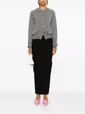 Moschino Mélange-effect Virgin Wool Cardigan