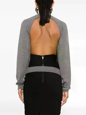 Moschino Mélange-effect Virgin Wool Cardigan