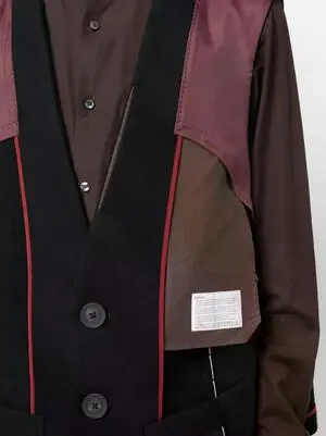 Kolor Patchwork Wool Vest