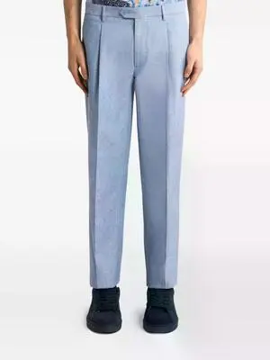 Etro Paisley-jacquard Cotton Trousers