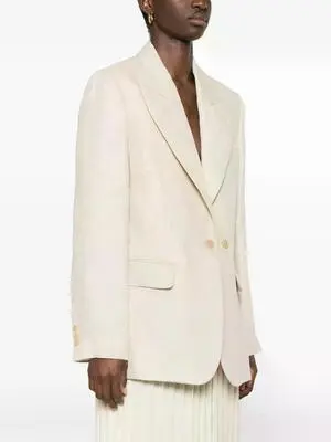 P.a.r.o.s.h Linen Blazer - Neutrals