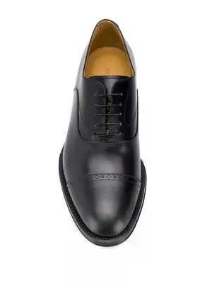 SCAROSSO Leather Oxford Shoes