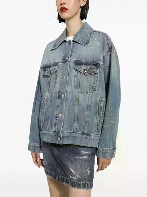 Dolce & Gabbana Logo-patch Cotton Denim Jacket