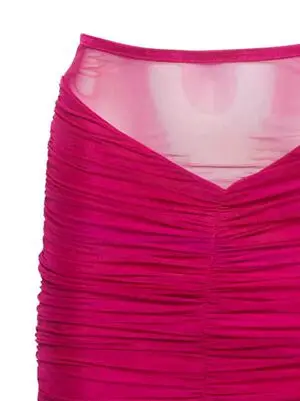FLEUR DU MAL Ruched Midi Skirt