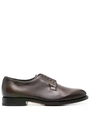 Santoni Almond Toe Derbys