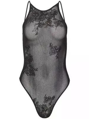Fleur Du Mal Lace Up Bodysuits