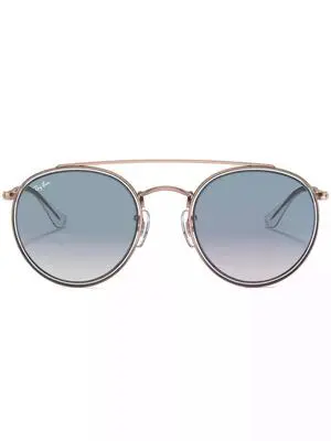 Ray-ban Round Double Bridge Sunglasses - Gold