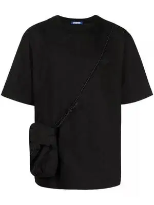 SPOONYARD Attached-pocket Short-sleeve T-shirt - Black