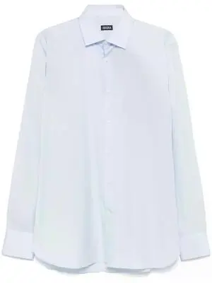 Zegna Poplin Shirt - Blue