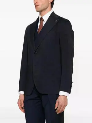 Tagliatore Single-breasted Blazer - Blue