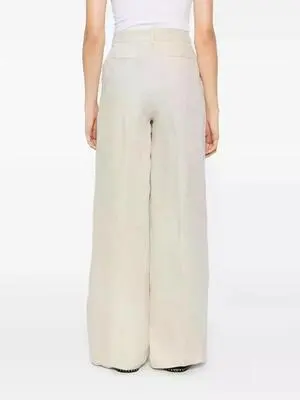P.a.r.o.s.h Linen Wide Leg Trousers