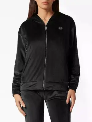 Philipp Plein Crystal-embellished Plush Tracksuit Set