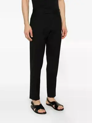PT TORINO Tapered Trousers - Black