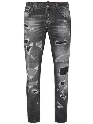Philipp Plein Faded Jeans For Men