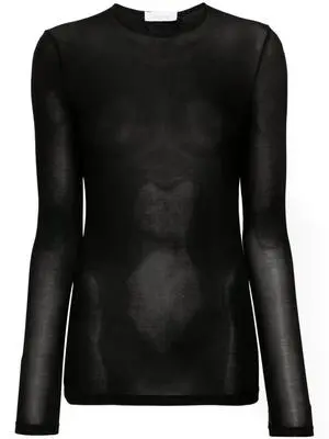 Rabanne Semi-sheer Long-sleeve T-shirt