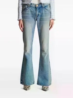 Balmain Western Low-rise Bootcut Jeans