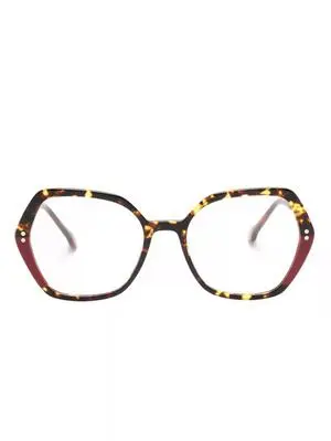 Carolina Herrera Oversized Frame Glasses - Brown