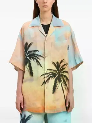 Palm Angels Sunrise Bowling Shirt - Pink