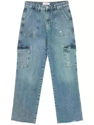 CHIARA FERRAGNI Logo Embroidered Straight Jeans