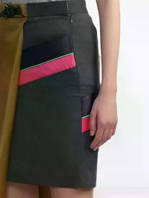 Kolor Asymmetric Panelled Mini Skirt