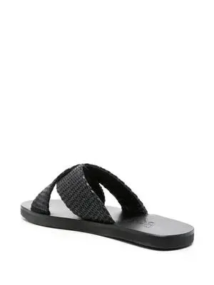 ANCIENT GREEK SANDALS Bios Straw Slides