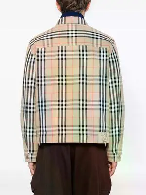 Burberry Checked Cotton Canvas Jacket