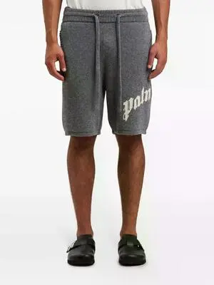 Palm Angels Logo Knitted Shorts