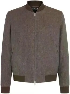 Zegna Oasi Lino Bomber Jacket