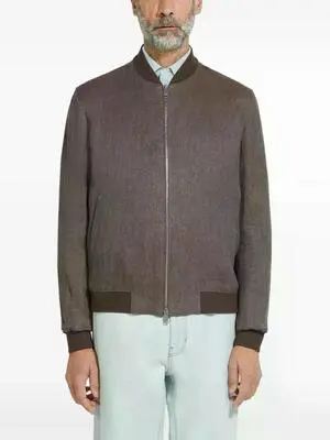 Zegna Oasi Lino Bomber Jacket