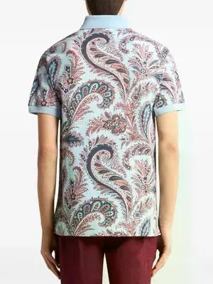 Etro Cotton Polo Shirt - Blue