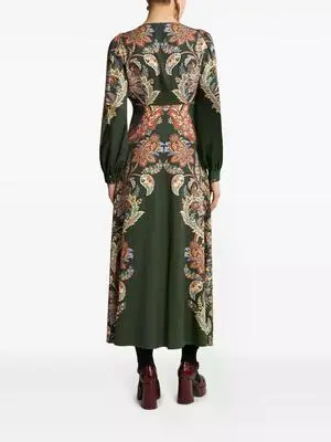Etro Floral Print Twill Dress