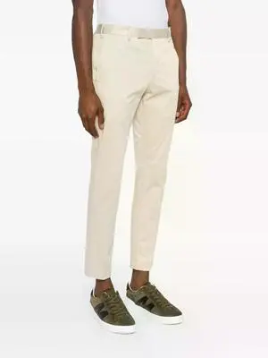 PT TORINO Dieci Chino Trousers With Feather Detailing - Neutrals
