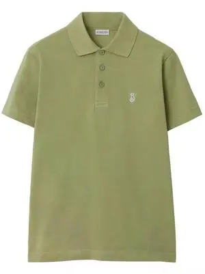 Burberry Logo-embroidered Polo Shirt - Green