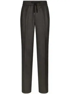 Dolce & Gabbana Mélange Flannel Trousers